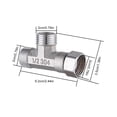 AGIUFGS 1/2 in Stainless Steel T-adapter 1/2 in, Festive Holiday ...