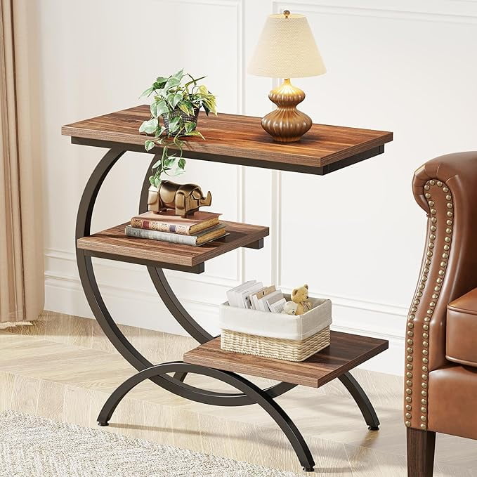 Click here for Tribesigns C-Shaped End Table Set Of 2  Industrial... prices