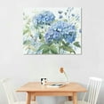 EastSmooth Framed Flowers Canvas Wall Art - Blue Floral Canvas Pictures ...