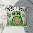 Nawypu Just A Girl Who Loves Frogs Throw Pillow Cover,Farmhouse Cartoon ...