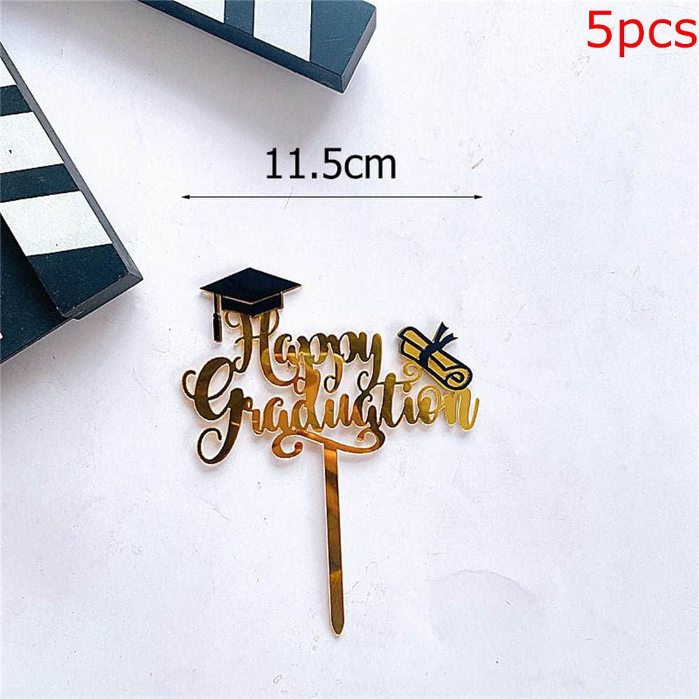Congrats Grad Gold Bachelor Cap Graduation Ceremony Decor Student ...