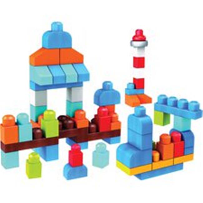 Mega Bloks MBLFMC05 Island Sailboat Block Building Kit, Multicolor ...