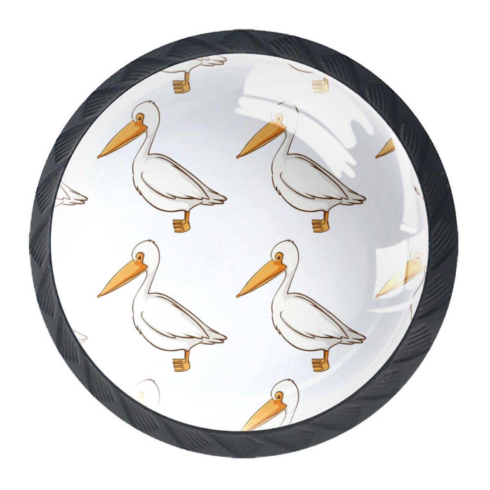4 Pcs Cute Pelican Knobs for Kitchen Cabinet Cupboard Dresser Bookcase ...