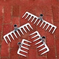 11-tooth iron garden rake for cultivation and soil loosening, heavy ...