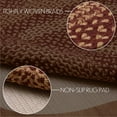 VHC Brands Burgundy Tan Jute Rug Rect w/Pad Rect 27x48 - Walmart.com