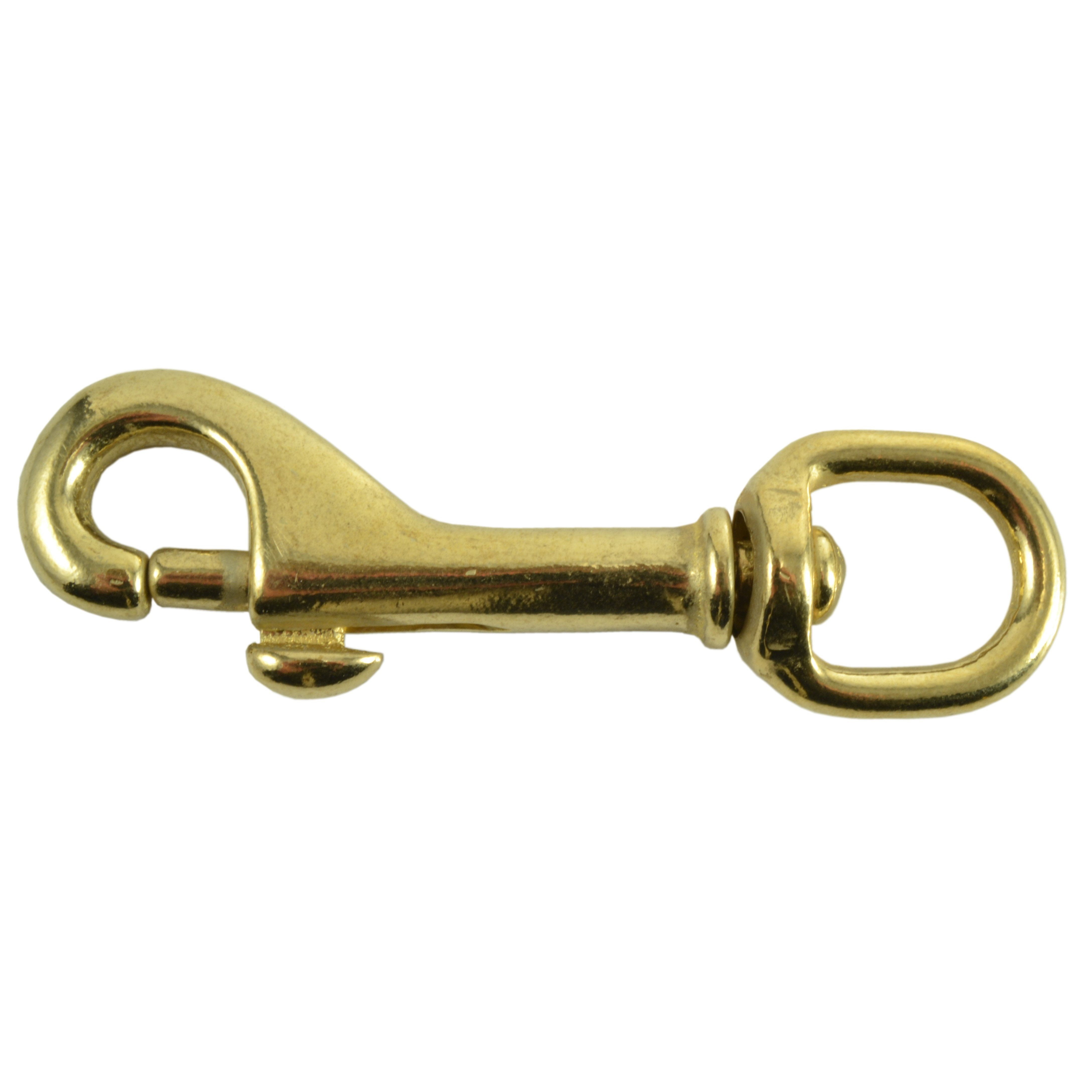 1/2" x 3" Brass Swivel Bolt Snap Hooks (2 pcs.) - Walmart.com
