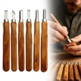 6Pc Wood Carving Tools Set, Wood Carving Knives Kit, Professional ...