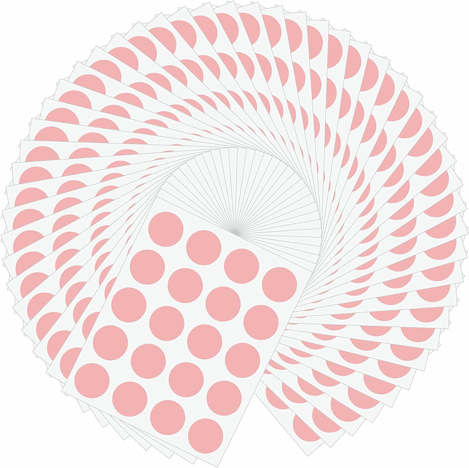 1000pcs Color Coding Dot Labels 20mm 50 Sheets Assorted Colors Round ...