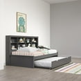 Donco Kids Bookcase Twin Daybed, Twin, Dark Grey - Walmart.com