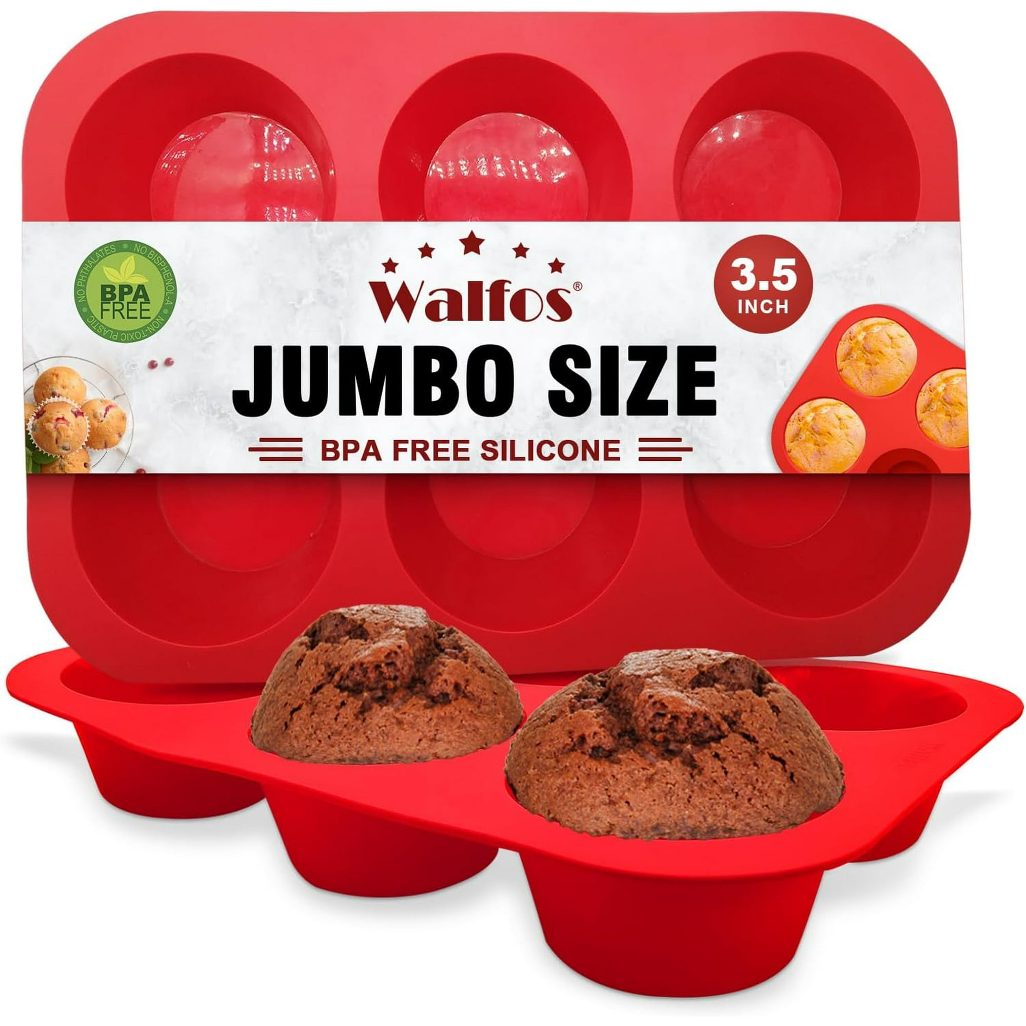 Click here for Laicaiw Silicone Texas Muffin Pan Set- 6 Cup Jumbo... prices