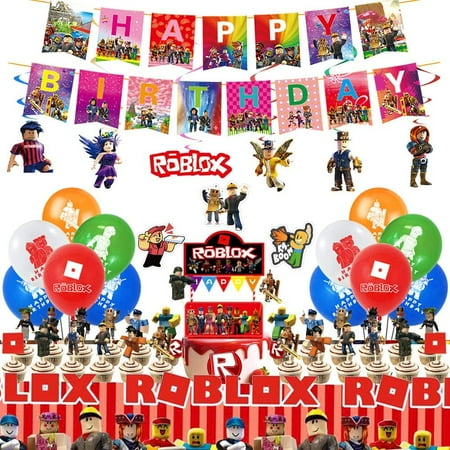 Roblox Birthday Party Supplies, Roblox Party Decorations included ...