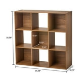 Mainstays 9 Cube Storage Organizer, Warm Walnut - Walmart.com