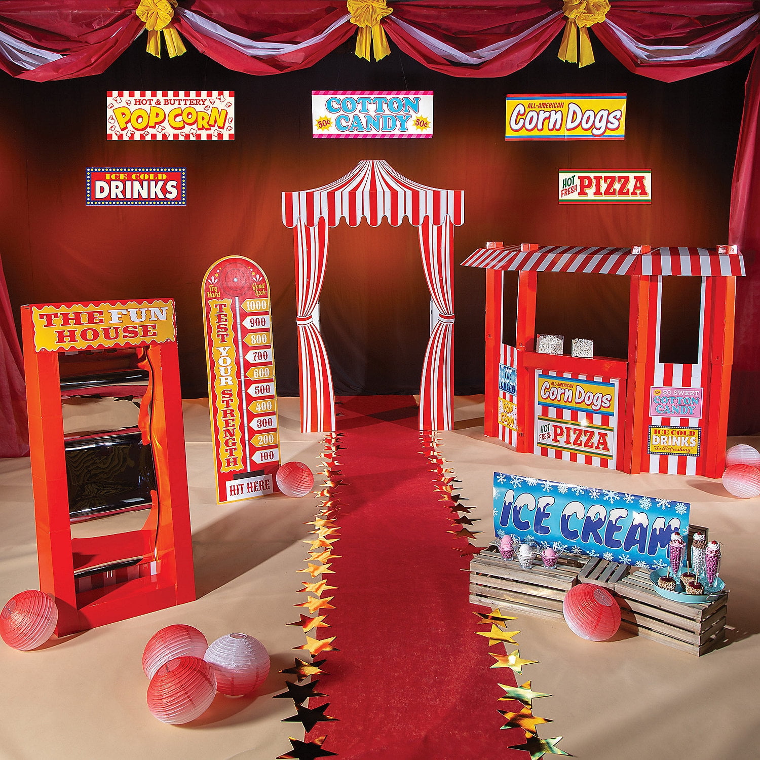 Carnival Big Top Grand Decorating Kit, Party Decor, Other, 10 Pieces ...