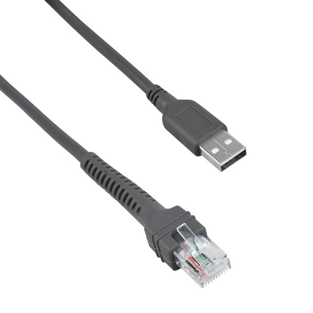 PwrON 6.6ft USB Cable Cord Plug Wire Compatible with Symbol Barcode ...