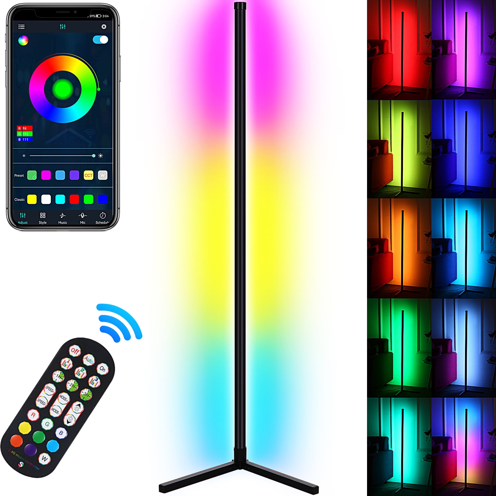 Click here for Amonsee Lamp Neoglint Smart Led Corner Lamp Rgb At... prices