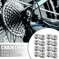 8 Pair 9 Speed Master Chain Link Connectors Bicycle Bike Reusable Speed ...