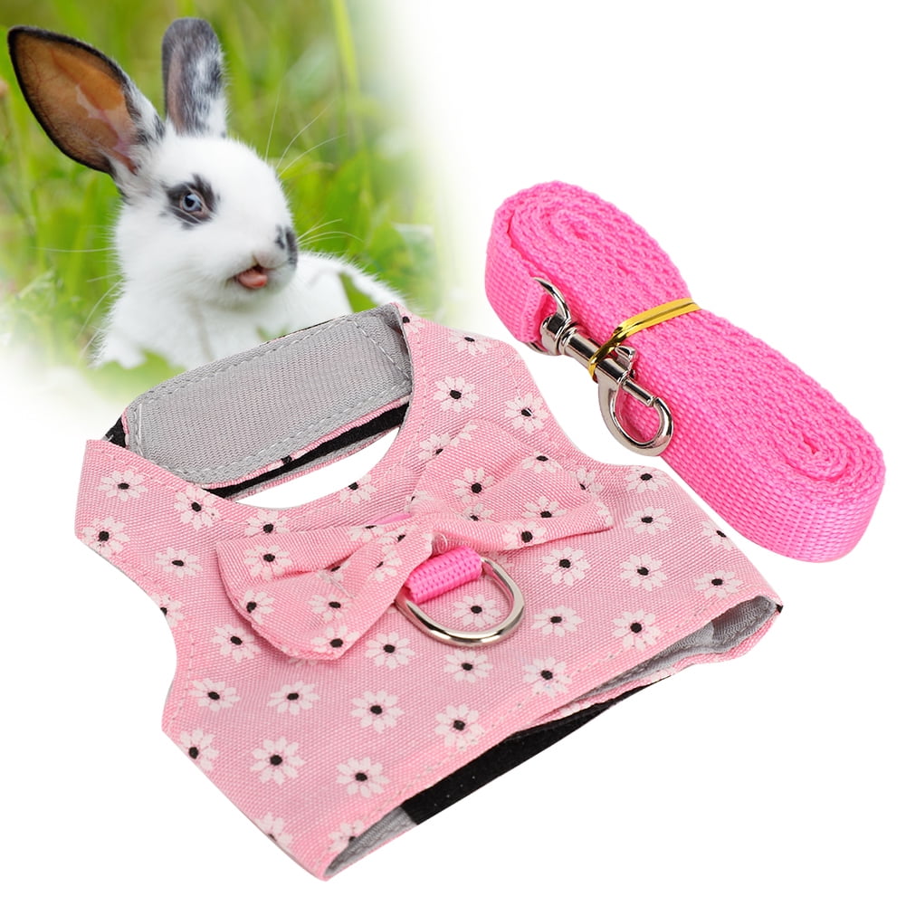 Peahefy Rabbit Chest Strap Set Rabbits Harness, Vest Harness Set, Pets ...