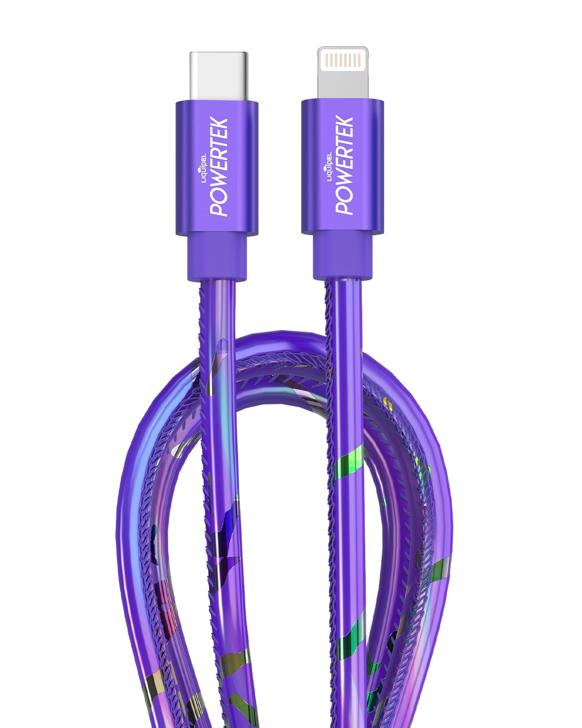 Liquipel Powertek USB C Lightning iPhone Charger Cable [MFI Certified ...