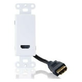 C2G HDMI Pass Through Wall Plate - White - Walmart.com