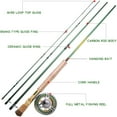 Sougayilang 9ft Fly Rod and Reel Fishing Combos, Aluminum Alloy Fly ...