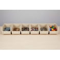 6-Pack Stackable & Hangable Storage Bin, 9-1/2" x 6" x 5", Stone Color ...