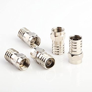 Coaxial Audio/Video F-Type Female to RCA Male RF Plug Adapter Connector ...