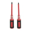12-in-1 Ratcheting Compact Multi-Bit Short Stubby Screwdriver Set, Red ...