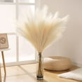TETOU 8pcs 3.1FT Tall Faux Pampas Grass, Large Artificial Floral Vase Filler - Beige - Walmart.com