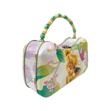 Disney Tinker Bell Purse - Tinkerbell And Floral Fairy Sky Blue Hard ...