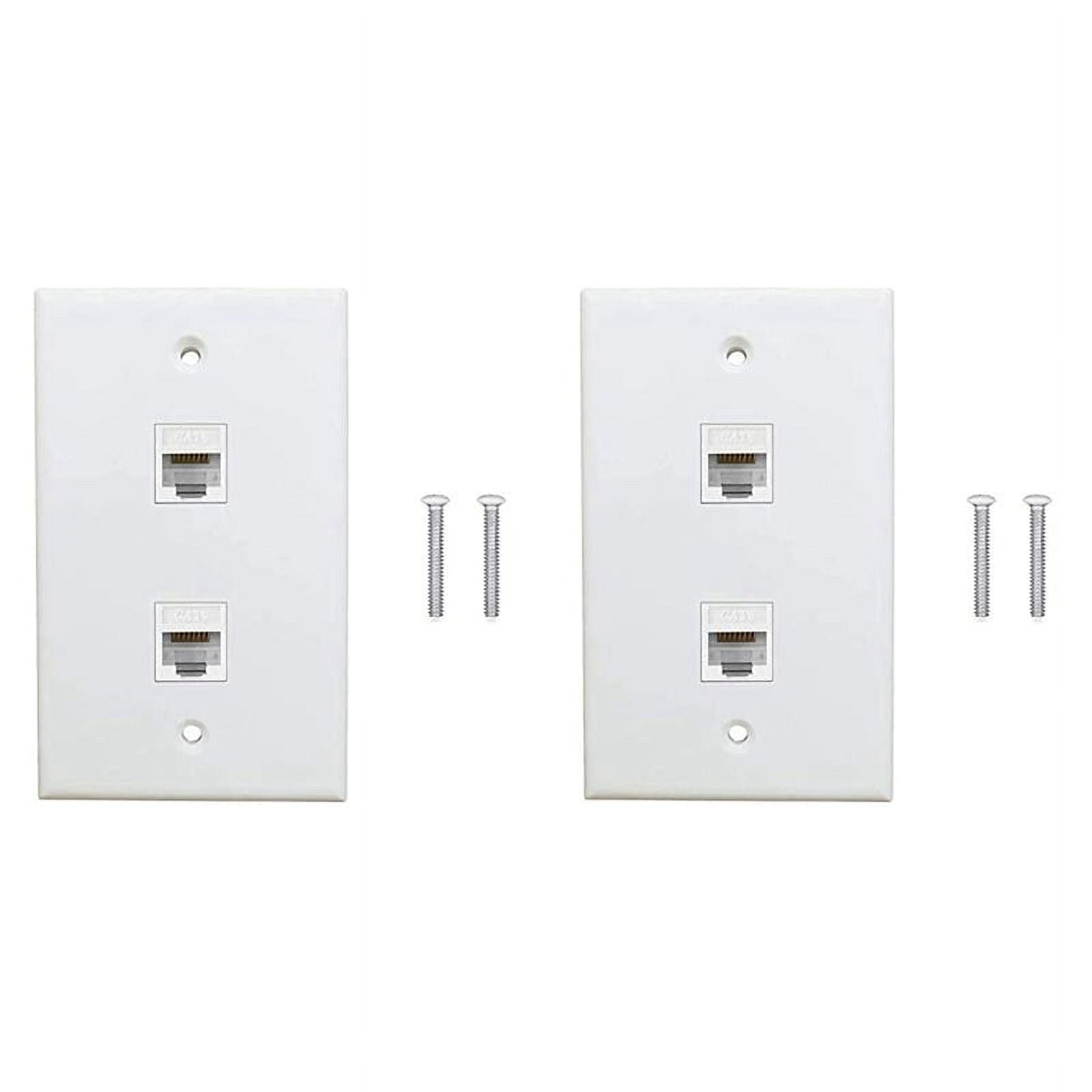 Click here for Unbranded 2 Pack 2 Port Ethernet Wall Plate  Cat6... prices