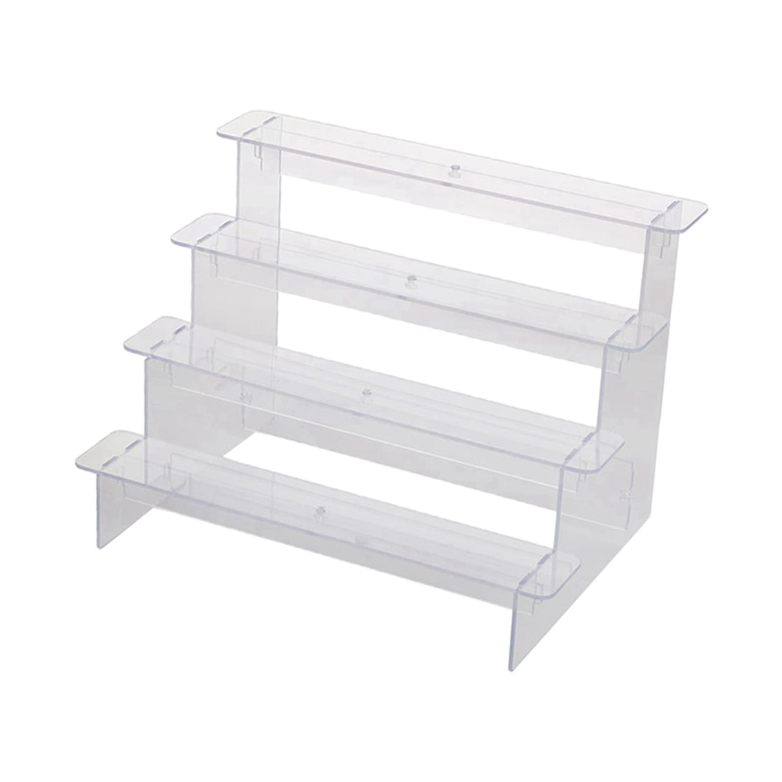 Acrylic Ladder Display Riser Holder Multi Use Display Shelf Storage ...