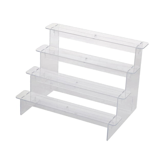 Acrylic Ladder Display Riser Holder Multi Use Display Shelf Storage ...