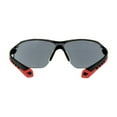 3M™ Flat Temple Safety Eyewear, Black/Red, Gray Lens - Walmart.com