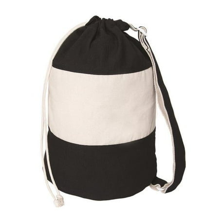 Debco E8364 Round Cotton Beach Tote Bag - Natural / Black | Walmart Canada