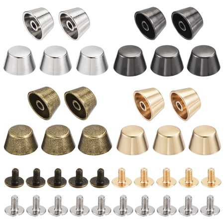 12x7mm Rivet Goujons Vis Dos Plat Creux Pieds Goujon Pointe pour Cuir ...