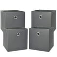Mainstays Collapsible Fabric Cube Storage Bins (10.5" x 10.5"), 4 Pack ...