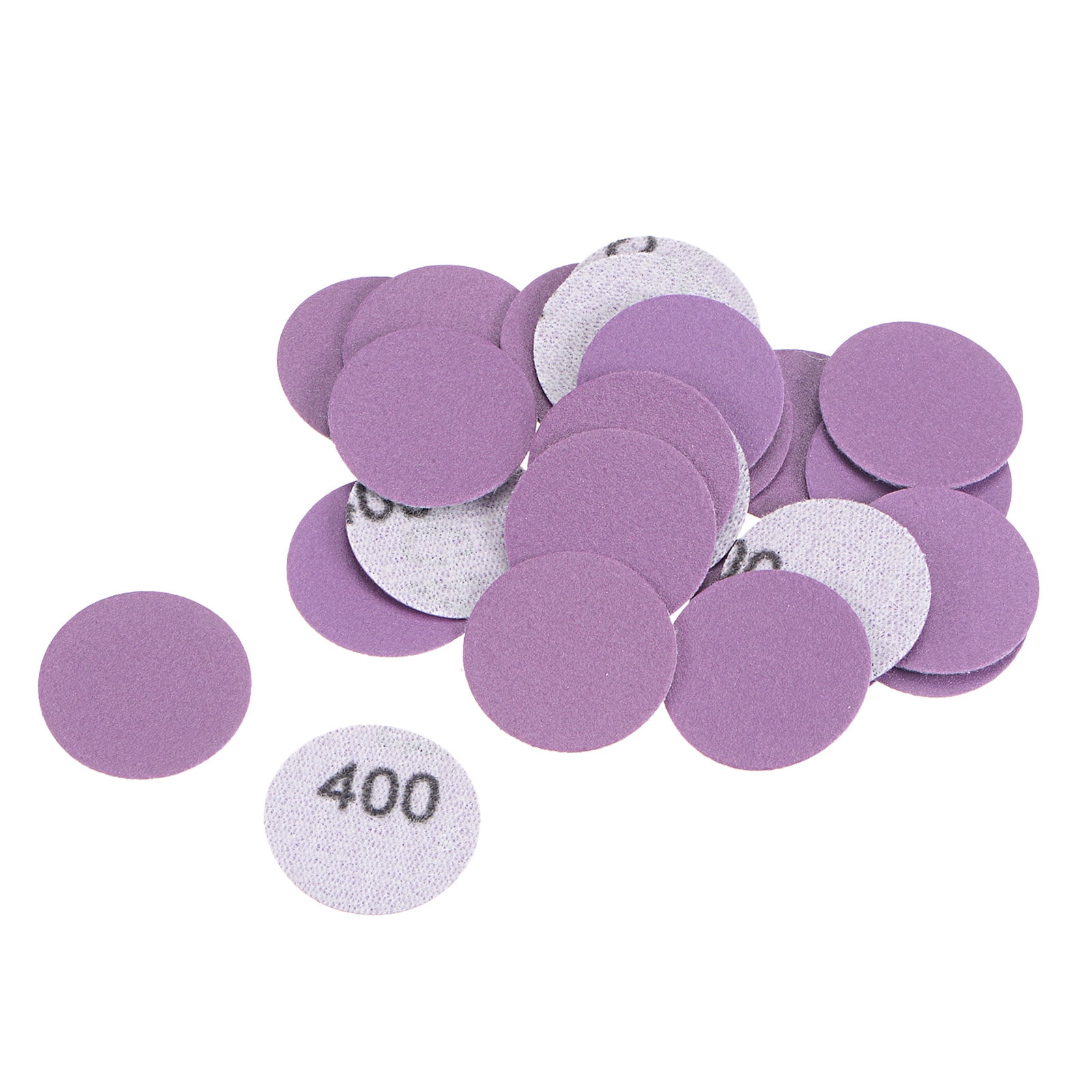 25 Pack 1-Inch Purple Sanding Discs 400 Grits Hook & Loop Professional ...