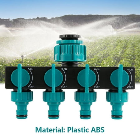 HEIBIN 4 Way Distributor 1/2 Inch Water Tap Converter Garden Hose ...