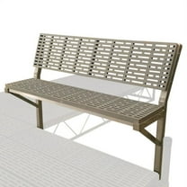 Patriot Docks Universal 4ft Wide Bench Kit with Gray Poly Decking and ...