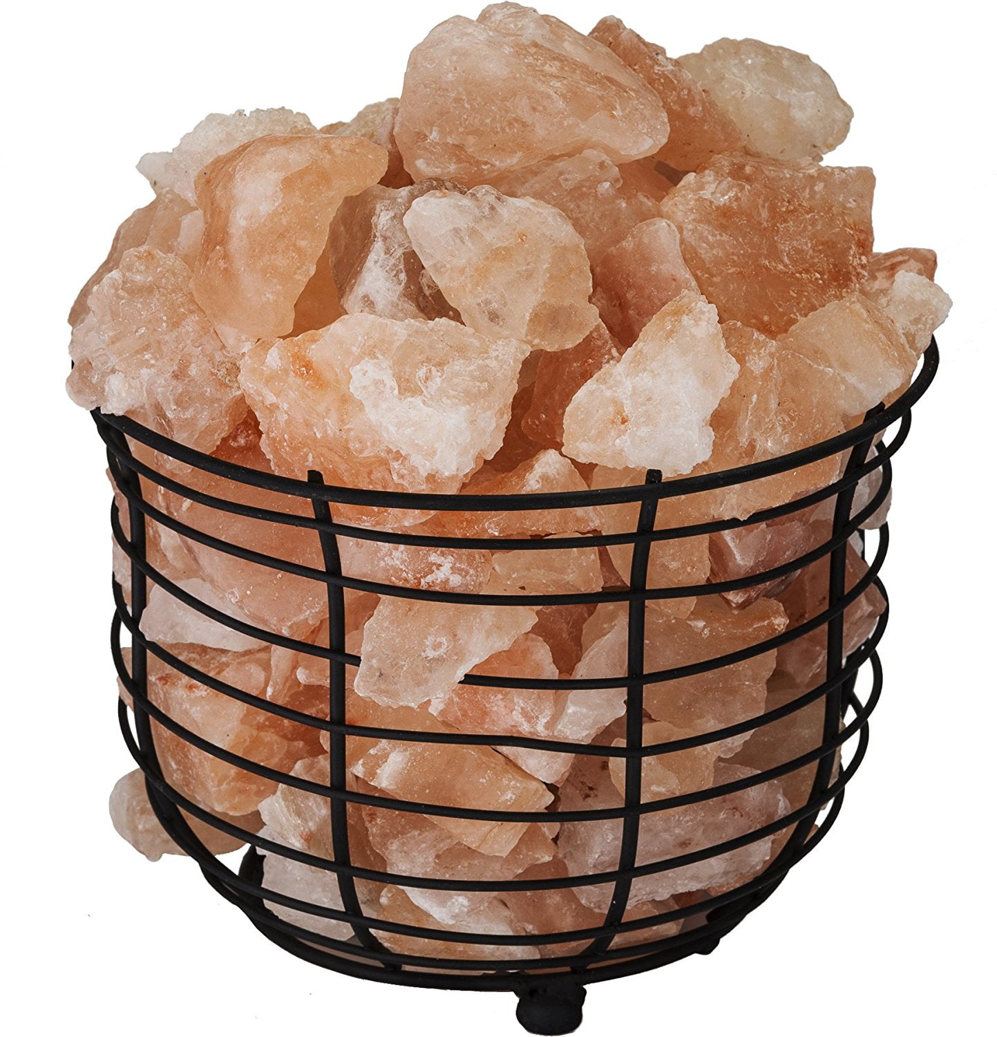Himalayan Basket Salt Lamp, Natural Glow Himalayan Crystals, Bulb ...