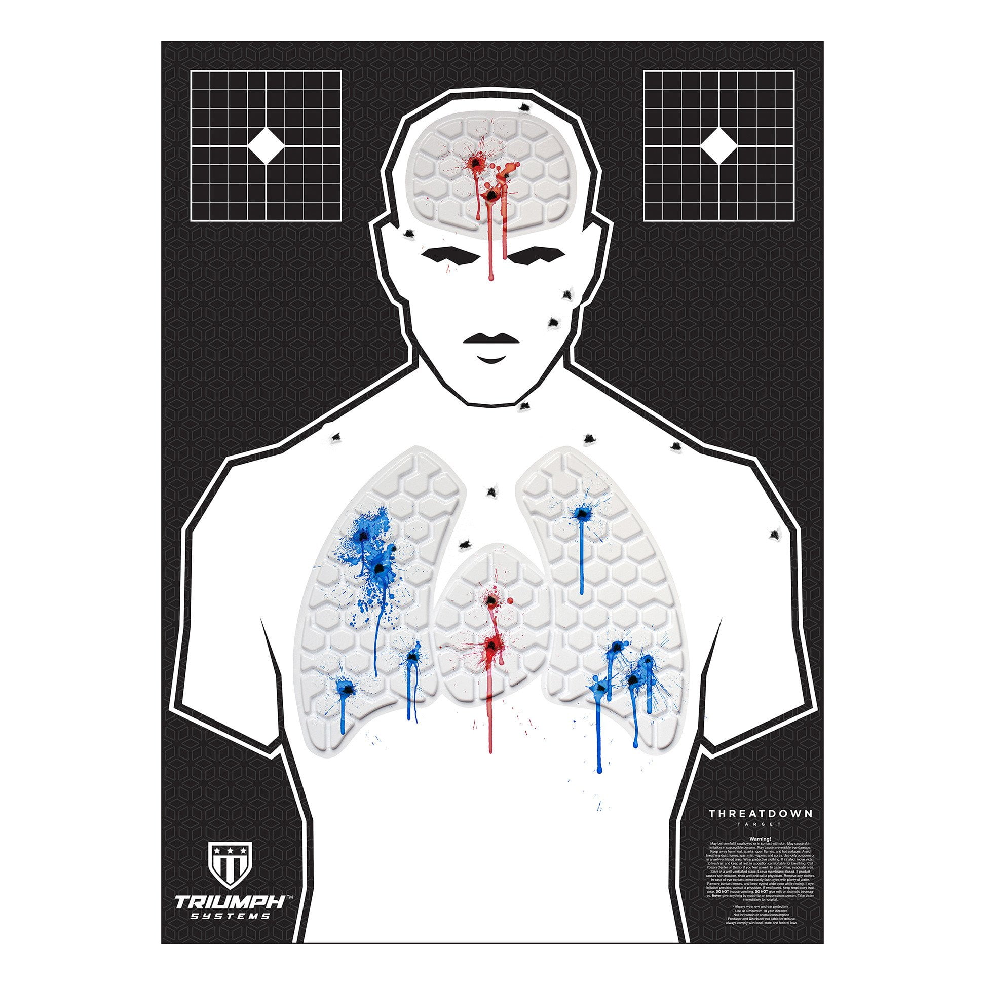 Threat Down Humanoid Silhouette | Reactive Target | Shooting Target ...