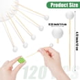 120 Pieces Golf Cocktail Picks, Golf-Themed Ball Toothpicks for ...