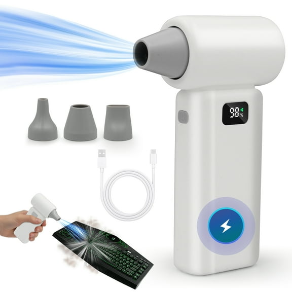 Compressed Air Duster Cordless, 4 Gear Adjustable Brushless Motor ...