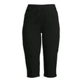 Real Size Women's 17" Stretch Pull On Capri - Walmart.com