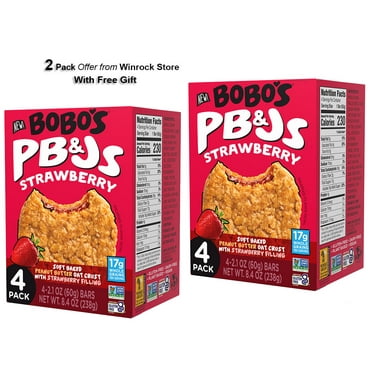 Bobo's Oat Snacks Variety Pack - 10 Peanut Butter & Grape Jelly, 10 ...