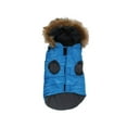 American Kennel Club Dogs Quilted Puff Coat Jacket with Faux Fur Hood ...