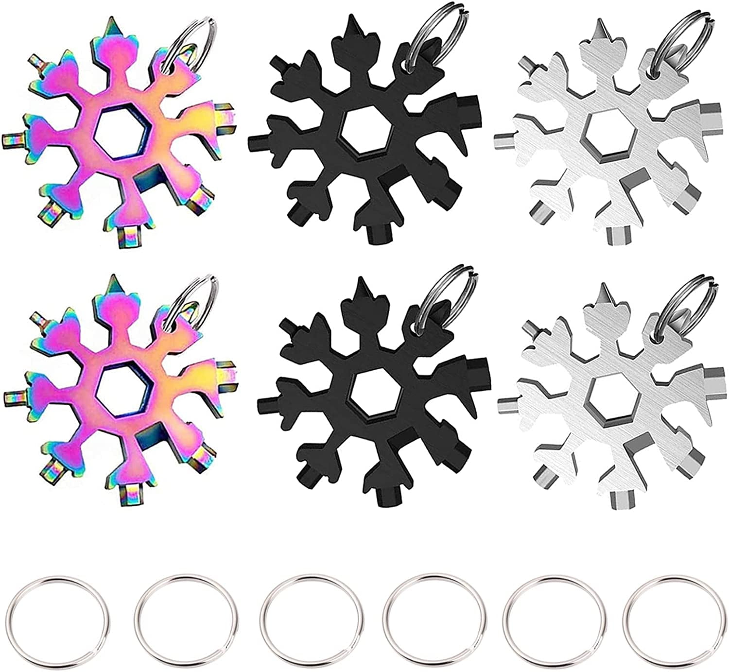 18-in-1 Stainless Steel Snowflakes Multi-Tool,18 In 1 Snowflake ...