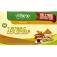 Betel Natural Turmeric & Ginger Tea - Superfood with Curcumins, 24 Bags ...