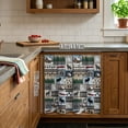 Animal Patchwork Cabinet Curtains 11" W x 13" L, Country Forest ...