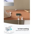 8 Cable Organizer [1-Second Lock] Spring Cable Management Clip ...